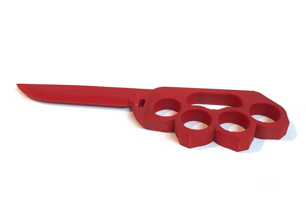 Knuckle Combat Knife - Free 3D Print Model - MakerWorld