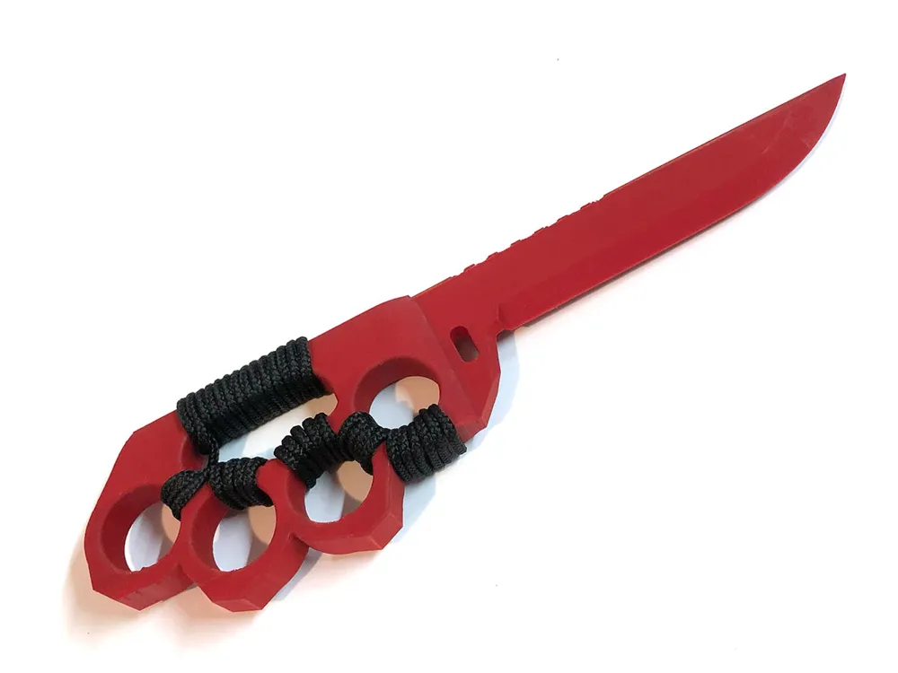 Knuckle Combat Knife - Free 3D Print Model - MakerWorld