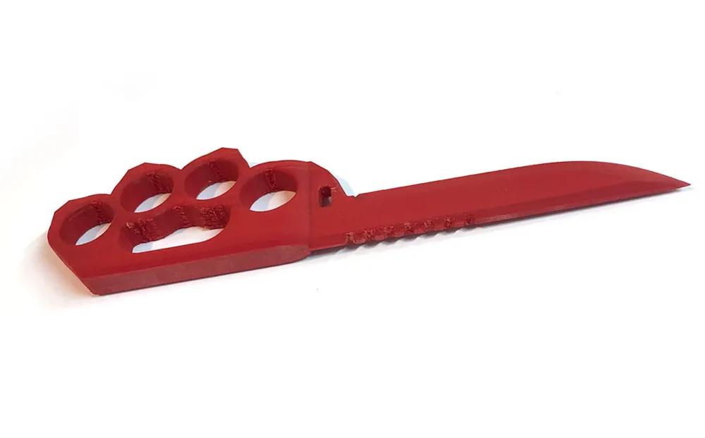 Knuckle Combat Knife - Free 3D Print Model - MakerWorld