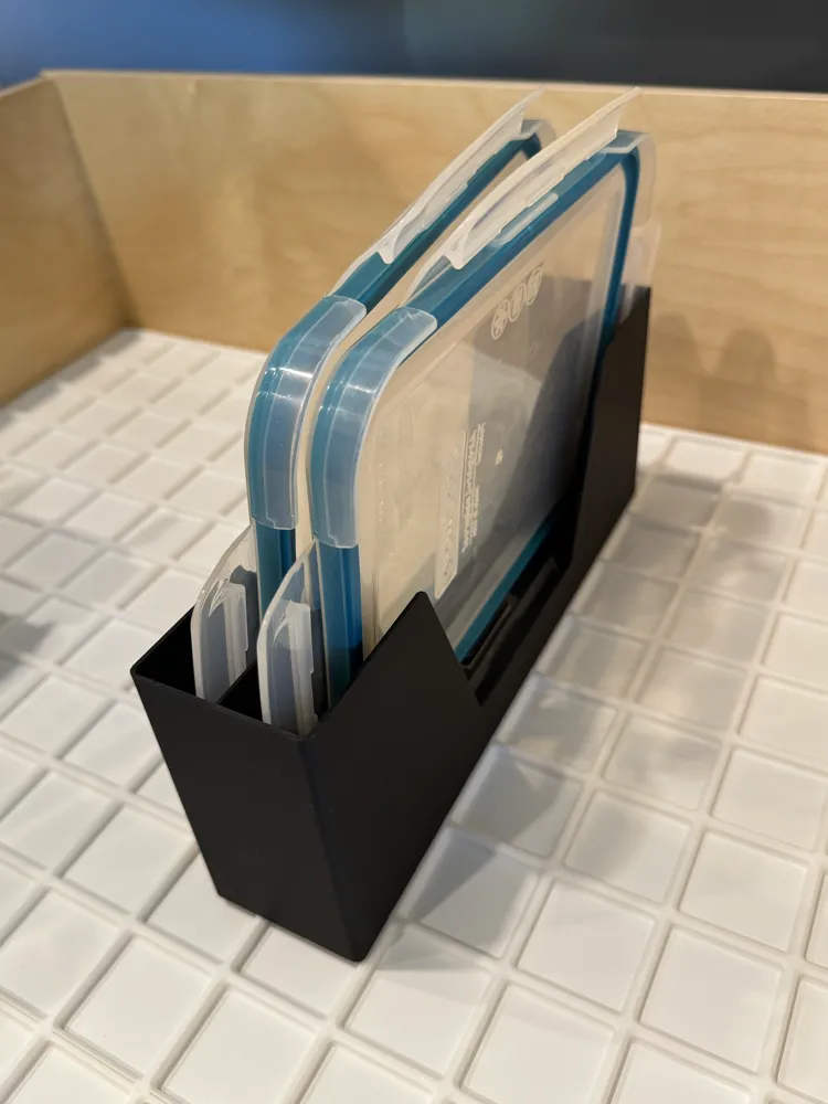 Snapware lids and containers organizer Gridfinity - Free 3D Print Model ...