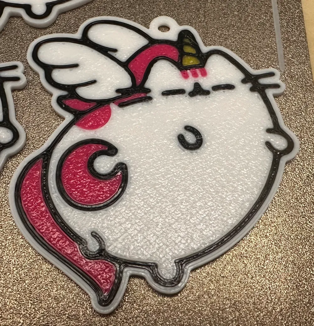 Pusheen - Unicorn keychain by balazs.babos - MakerWorld