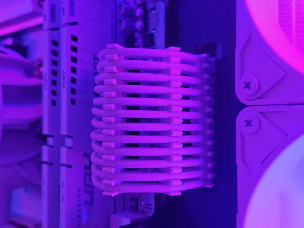 Invisible PC PSU Cable Comb for better airflow - Free 3D Print Model ...