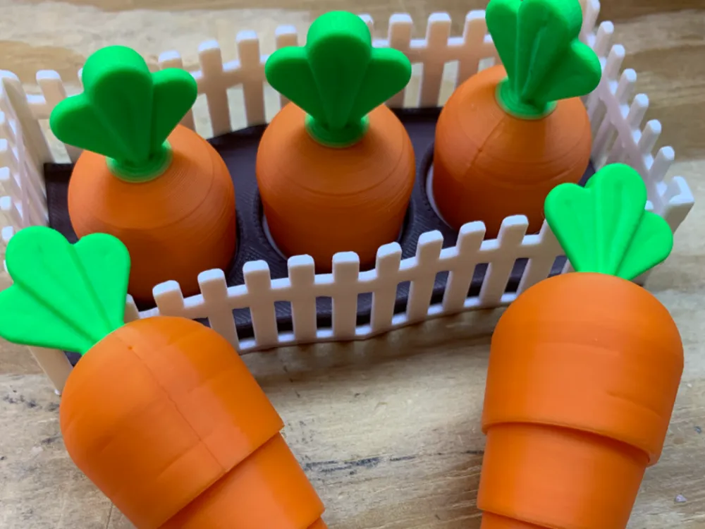 Easter Decor Carrot Farm with Expanding Carrots by ...