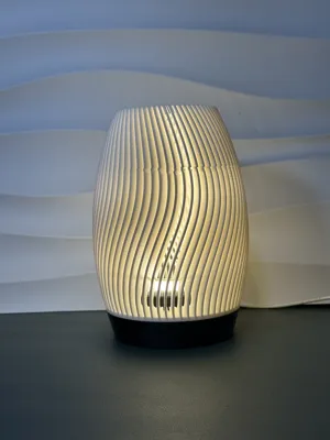 Modern Flowing Lamp with Inner Coloured Diffuser by Abstractia Design ...