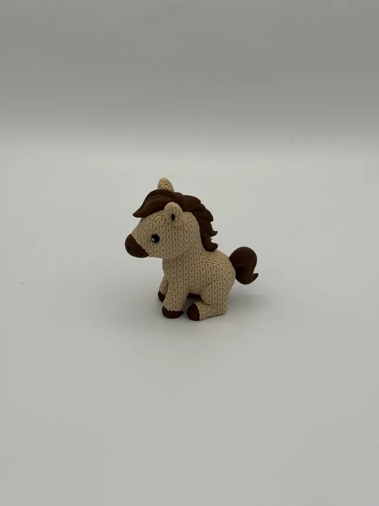 Cute Knitted Horse - Free 3D Print Model - MakerWorld