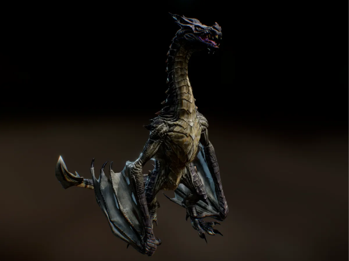 Skyrim (Dragon) - Free 3D Print Model - MakerWorld