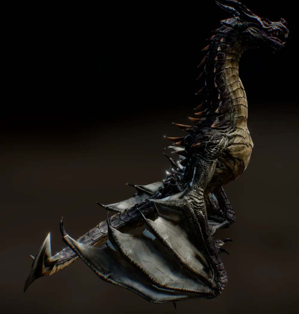 Skyrim (Dragon) - Free 3D Print Model - MakerWorld