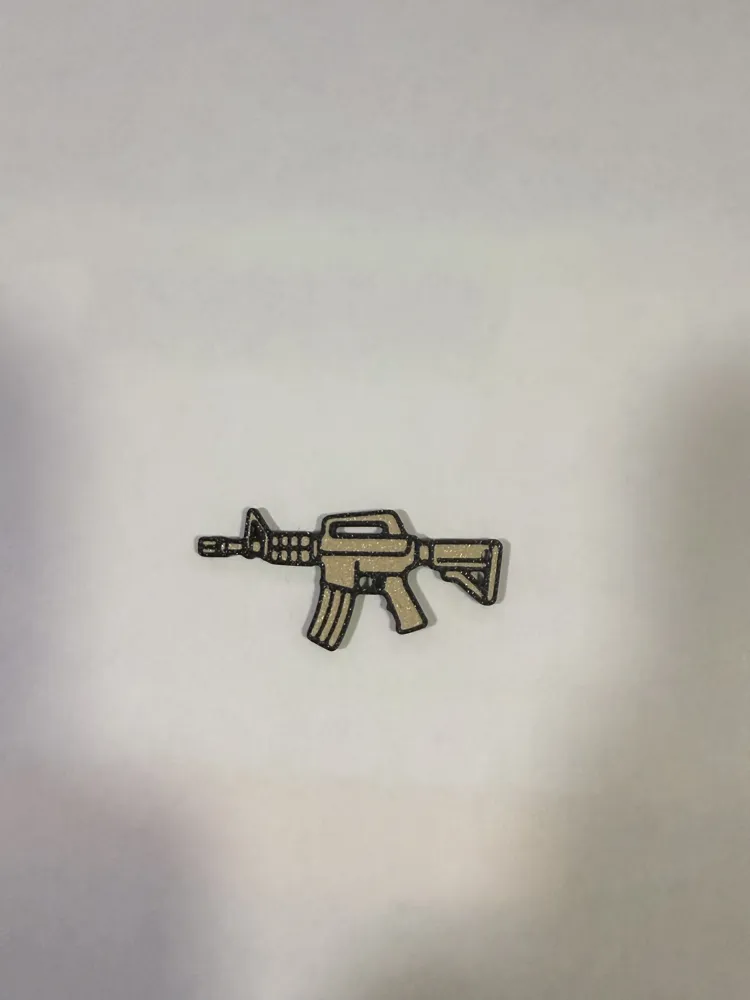 AR-15 keychain (customizable) - Free 3D Print Model - MakerWorld