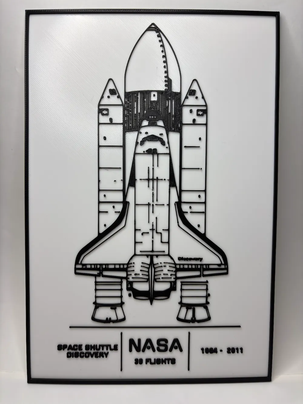 Space Shuttle Discovery - Poster - Blueprint by PaperPlaneLab ...