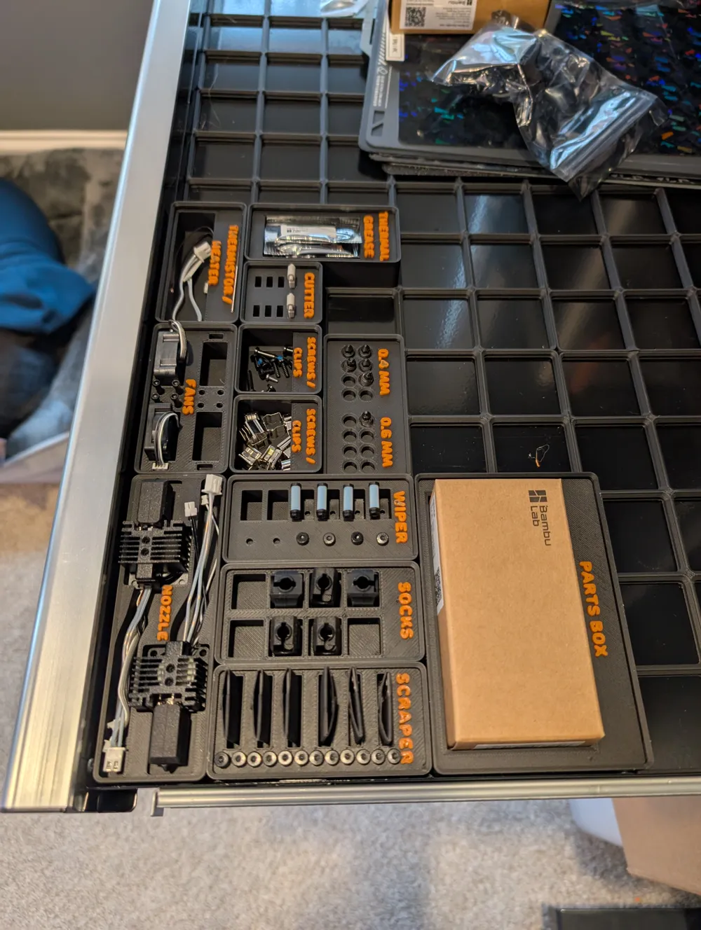 Gridfinity Bins for Bambu Lab Parts - 3U Height Remixed by ...