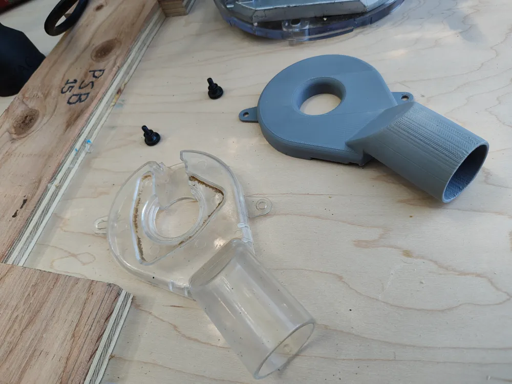 Craftsman Router Plunge Base Dust Adapter by jippeenator - MakerWorld