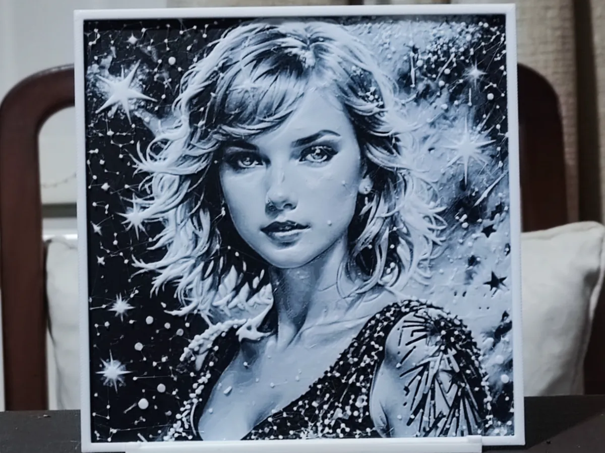 Taylor Swift - HueForge 2 Color - Free 3D Print Model - MakerWorld