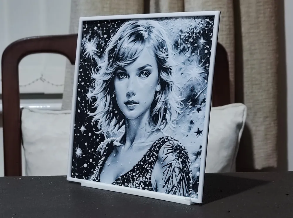 Taylor Swift - HueForge 2 Color - Free 3D Print Model - MakerWorld