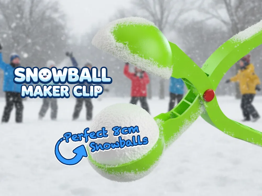 Snowball Maker Clip - Free 3D Print Model - MakerWorld