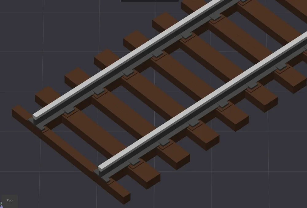 HO / OO Code 100 Track Section (250mm length) - Free 3D Print Model ...