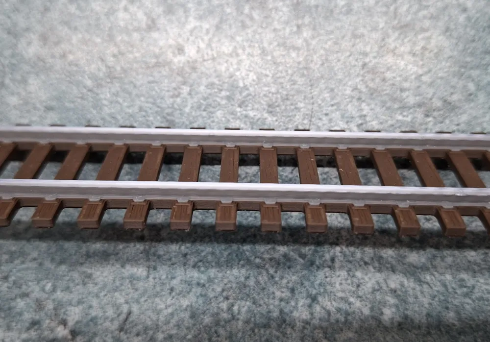 HO / OO Code 100 Track Section (250mm length) - Free 3D Print Model ...