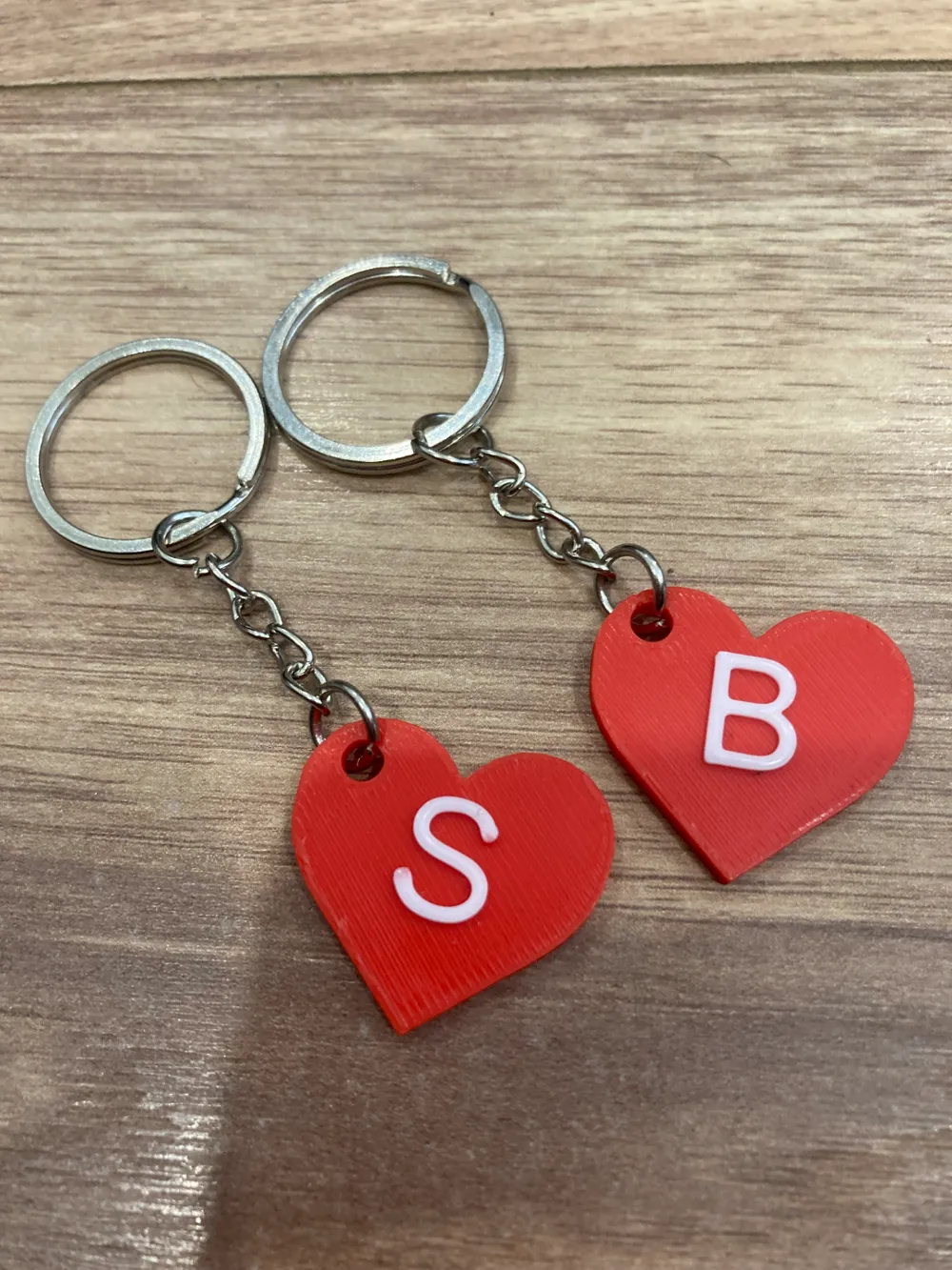 Love heart key chain with customisable initials by Creative Layers ...