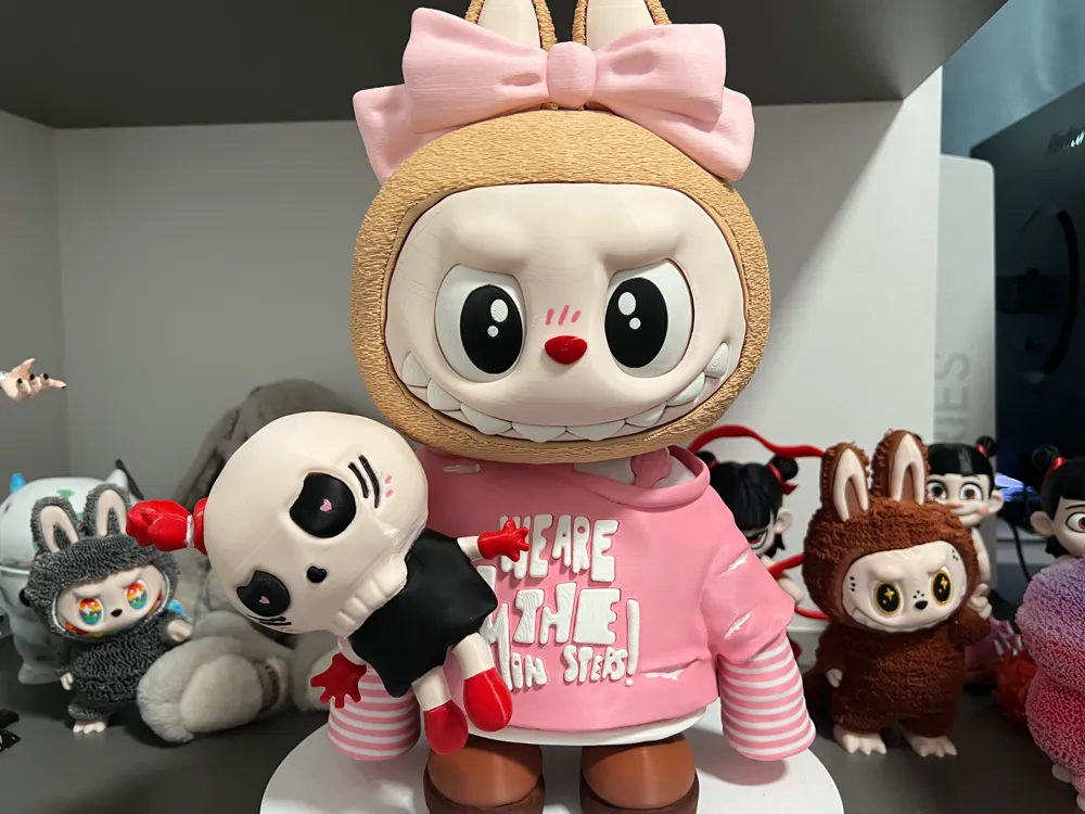 라부부-labubu 발렌타인데이 한정판-초대형 인형-두 가지 버전 35CM-28CM-세 가지 형태 회전 눈 by ...