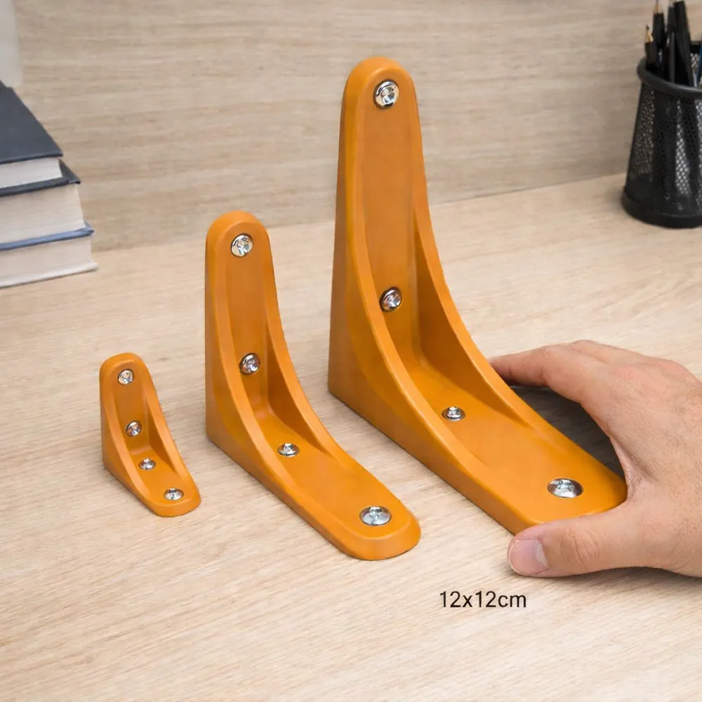 Curved Wall Brackets 3 Sizes Stable Shelf Holder - Free 3D Print Model ...