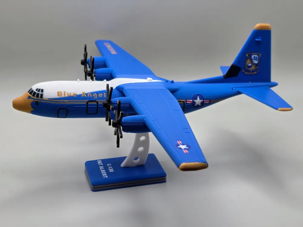 C-130J Fat Albert Plane Kit Card - Free 3D Print Model - MakerWorld