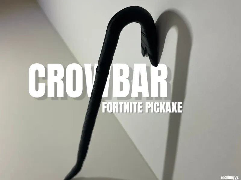 Crowbar - Fortnite Pickaxe - Free 3D Print Model - MakerWorld