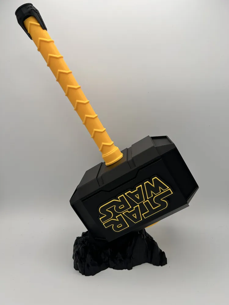 Star Wars LOGO for Thor's Hammer Mjolnir - Free 3D Print Model - MakerWorld