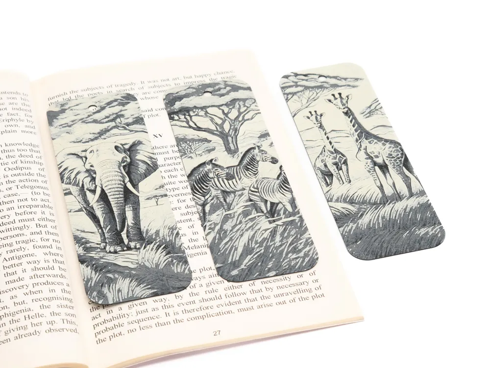 Savanna Wildlife Bookmarks by Bamingo Design MakerWorld: Download Free ...