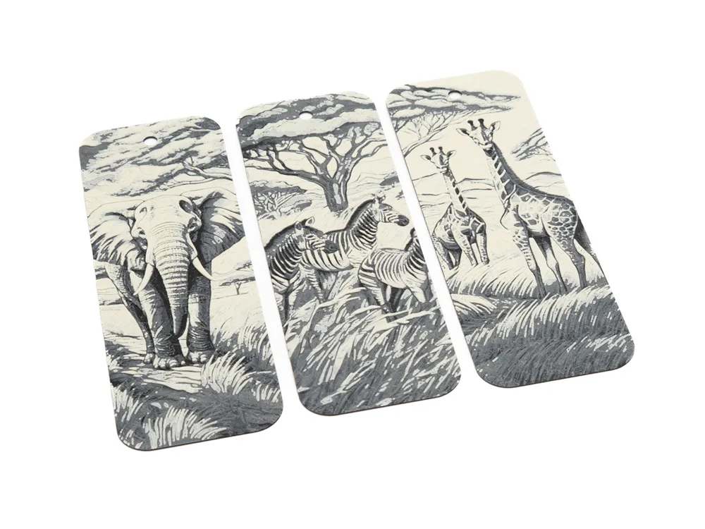 Savanna Wildlife Bookmarks by Bamingo Design MakerWorld: Download Free ...