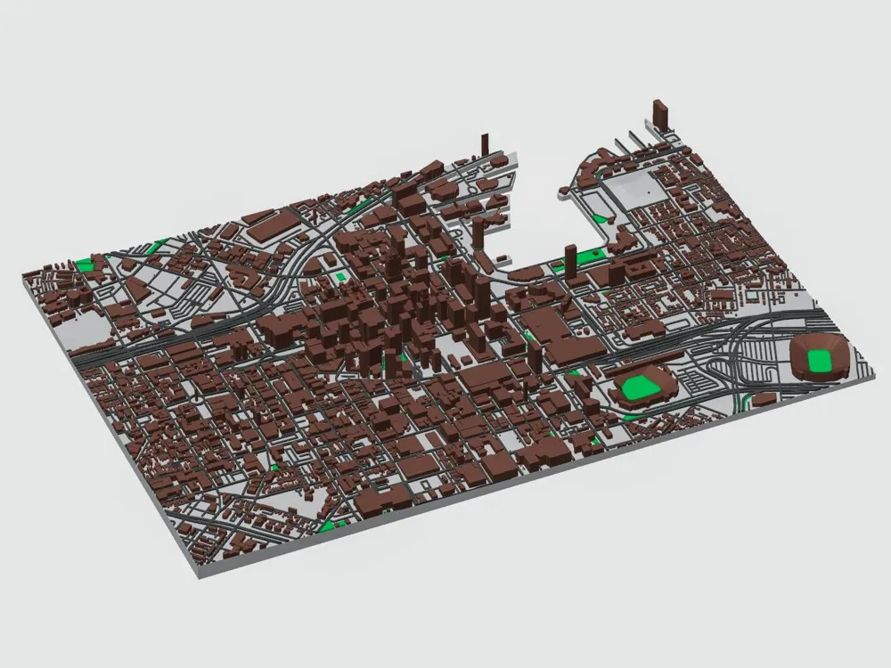 Baltimore Maryland 3D Miniature - Free 3D Print Model - MakerWorld