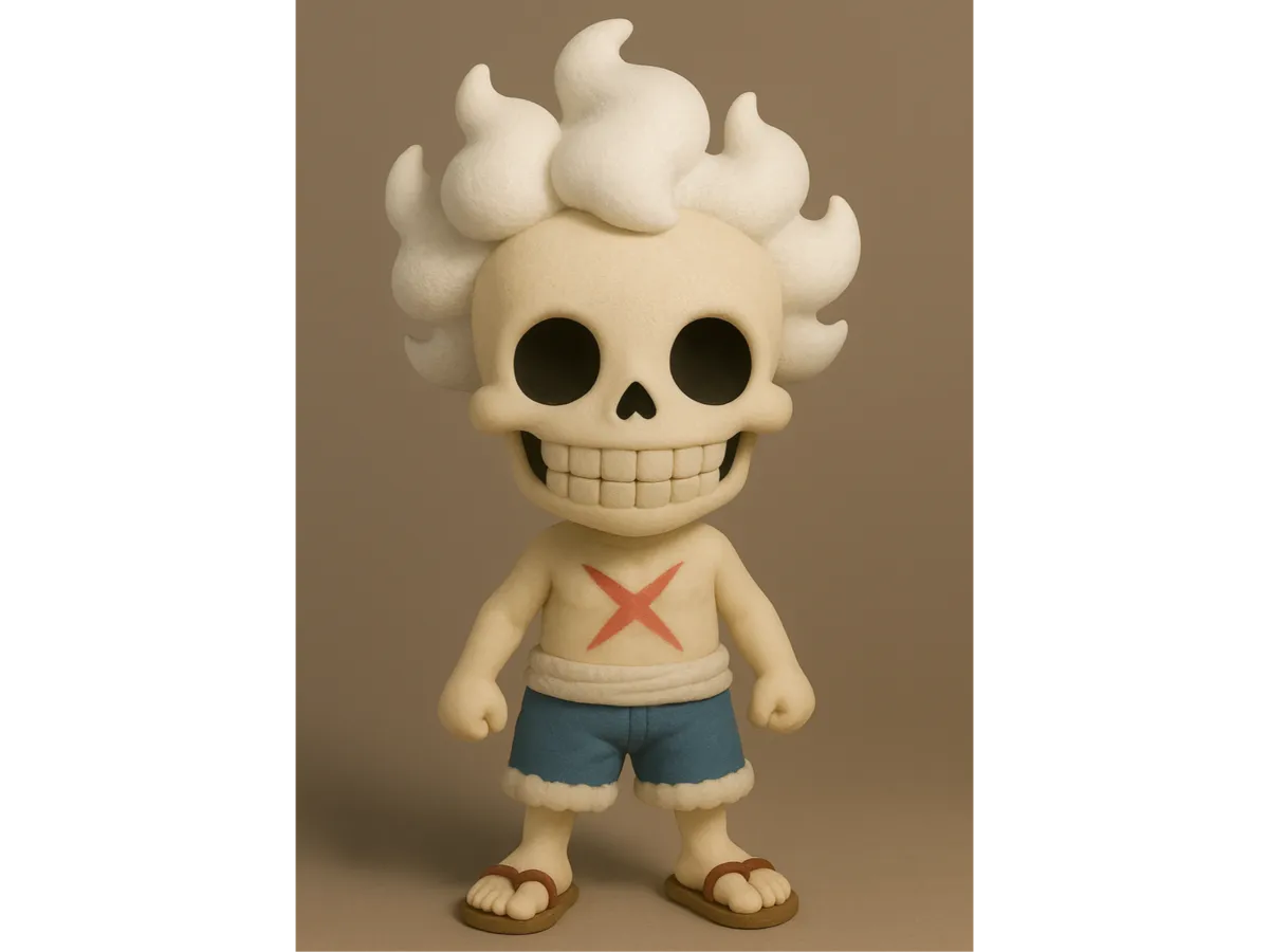 Skeleton Luffy gear 5 - One Piece - Free 3D Print Model - MakerWorld