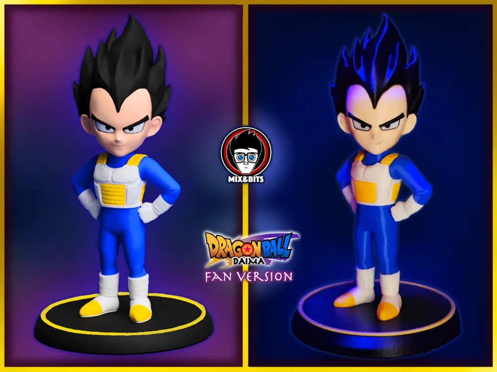 Vegeta Daima Fanart by MiX&BitS MakerWorld: Download Free 3D Models