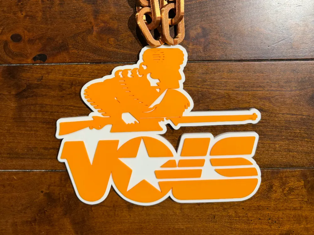 Tennessee Vols Oversized Necklace Retro Logo - Free 3D Print Model ...