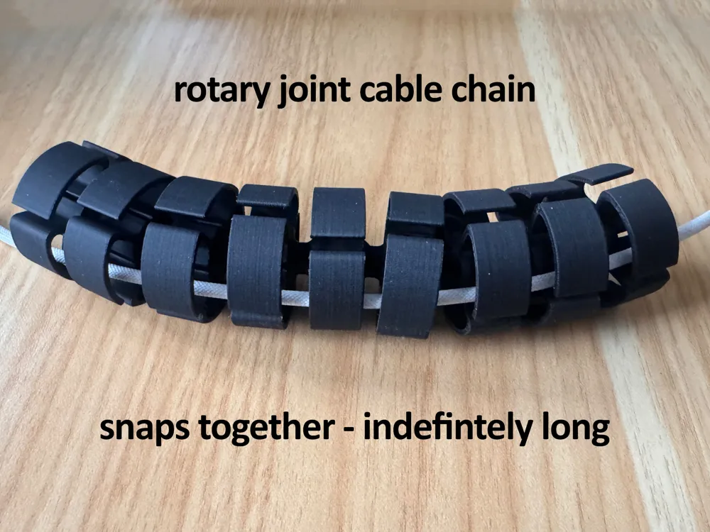 Desk cable chain (round) by Davy Jones MakerWorld: Download Free 3D Models