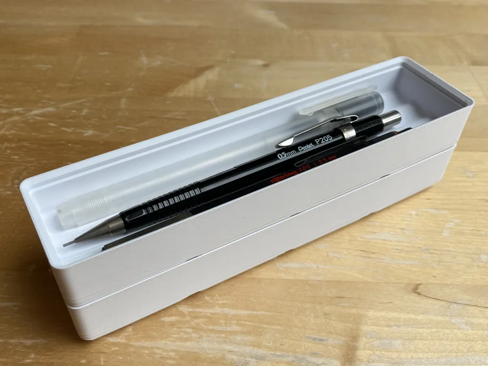 Gridfinity Pen and Pencil Tray (4x1) stackable - Free 3D Print Model ...