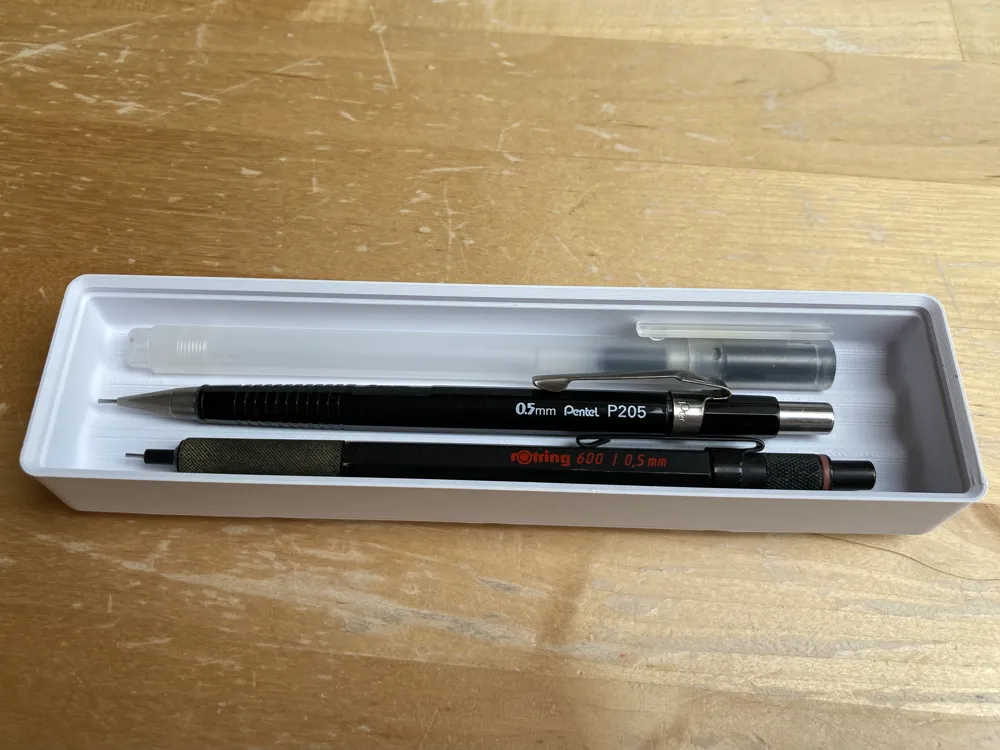 Gridfinity Pen and Pencil Tray (4x1) stackable - Free 3D Print Model ...