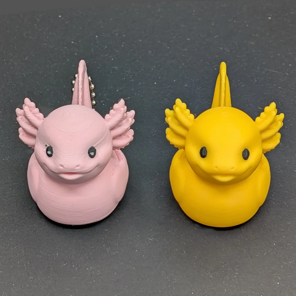 Duxolotl Keychain (Axolotl Duck) - Free 3D Print Model - MakerWorld