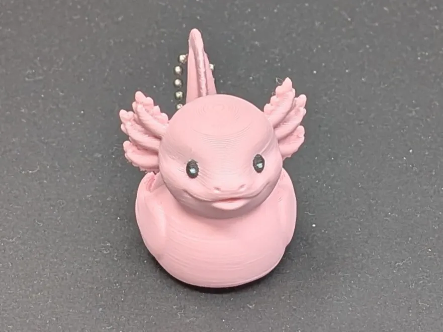 Duxolotl Keychain (Axolotl Duck) - Free 3D Print Model - MakerWorld