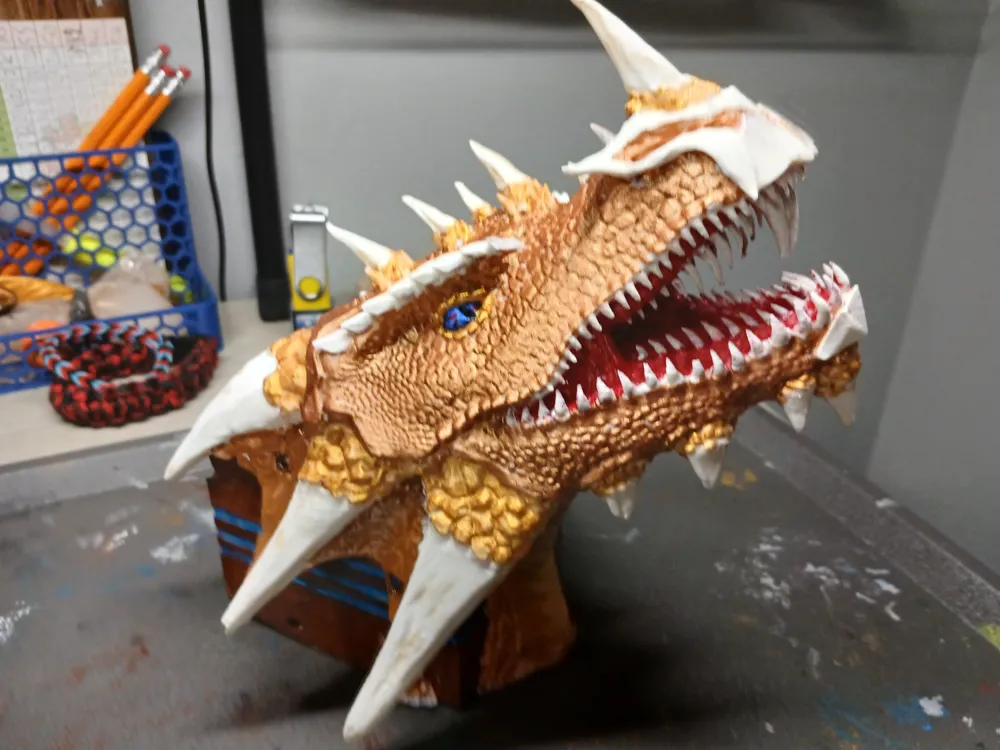 Cello Scroll Dragon topper - Free 3D Print Model - MakerWorld