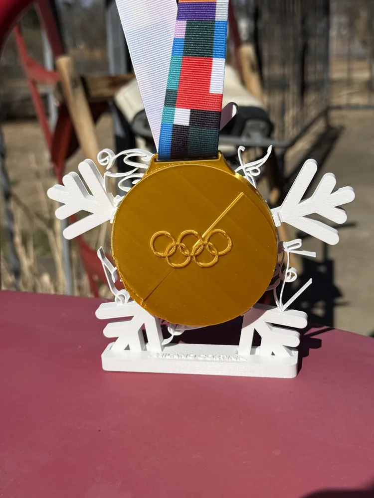 2026 Winter Olympics Medal with Display - Free 3D Print Model - MakerWorld