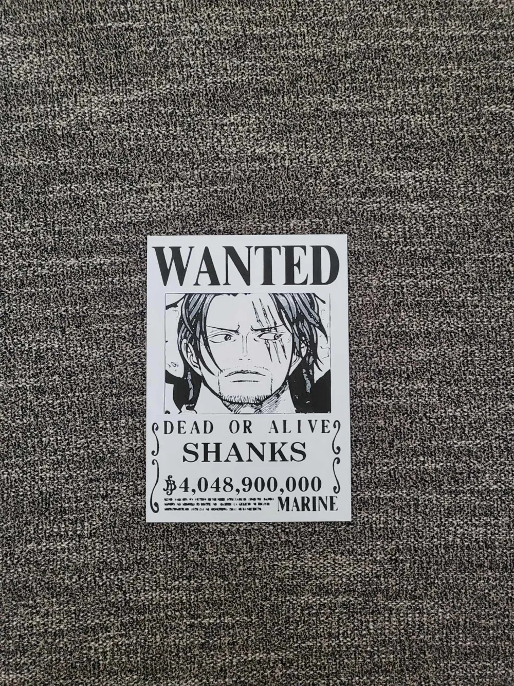 Shanks Wanted Poster / 2 colors / Hueforge by CC3D - MakerWorld