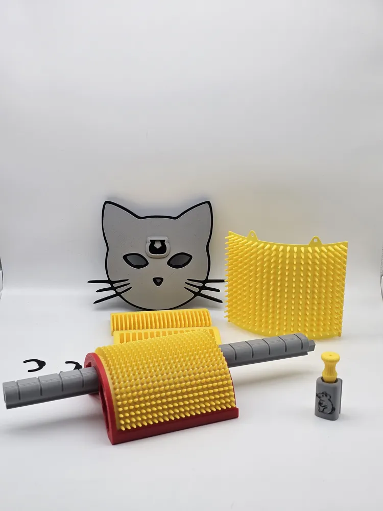 Meow Meow – Modular Cat Groomer & Play System - Free 3D Print Model ...