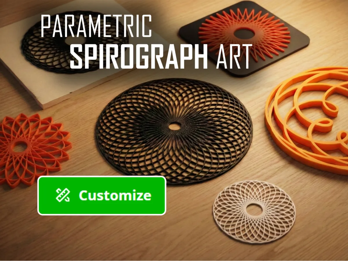 Parametric Spirograph Art Generator - Free 3D Print Model - MakerWorld