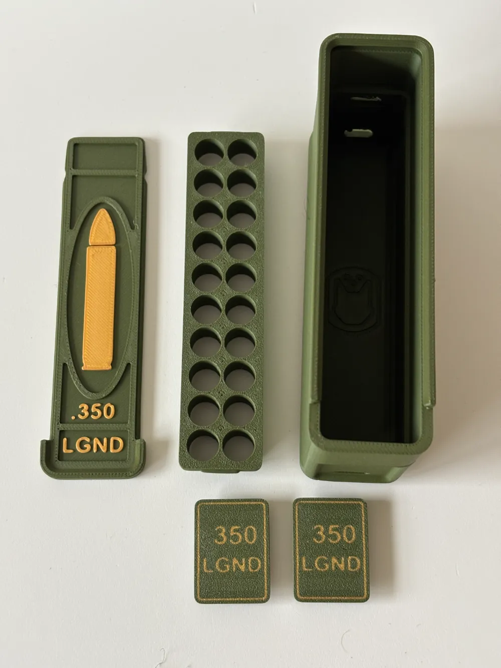.350 Legend Ammo Storage Box 20 Rounds - Free 3D Print Model - MakerWorld