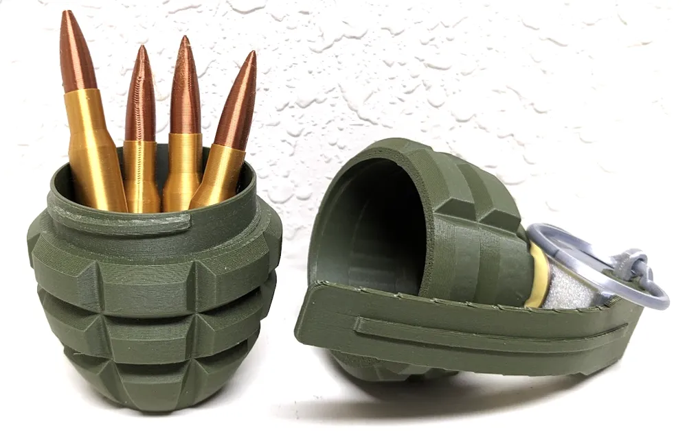 Grenade Storage Box with Flying Handle - Free 3D Print Model - MakerWorld