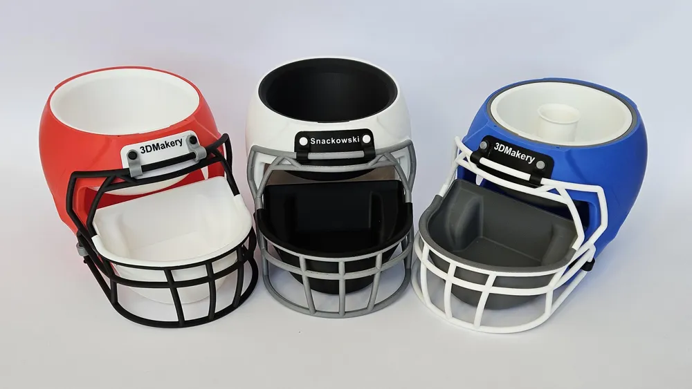 NFL Football Snack helmet - Free 3D Print Model - MakerWorld