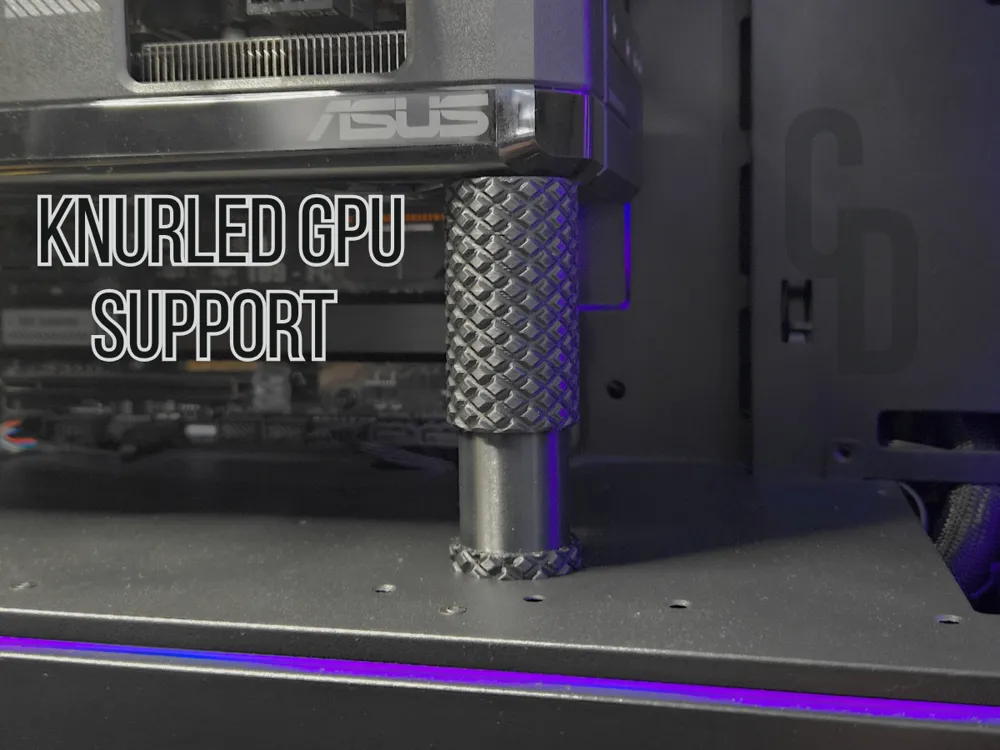 Knurled GPU Support by Caziuz Designs - MakerWorld