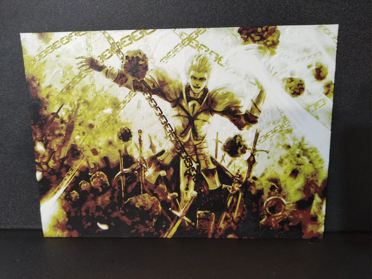 Fate Zero Cover - Gilgamesh Archer -4 Colors - Free 3D Print Model ...