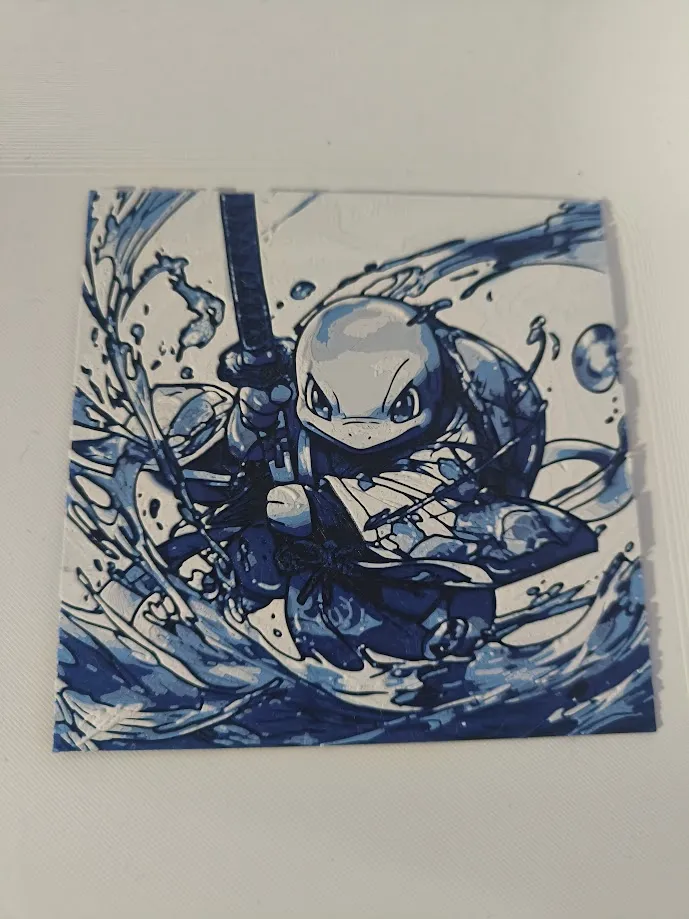 Hueforge Pokemon - Schiggy Squirtle als samurai - Free 3D Print Model ...