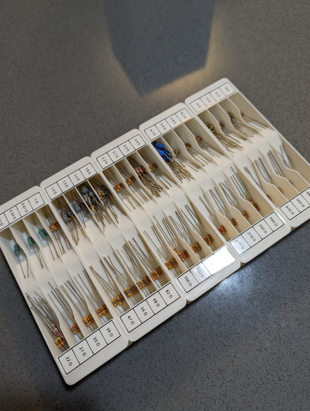 Resistor Holder Gridfinity by HalfshellHer0 - MakerWorld
