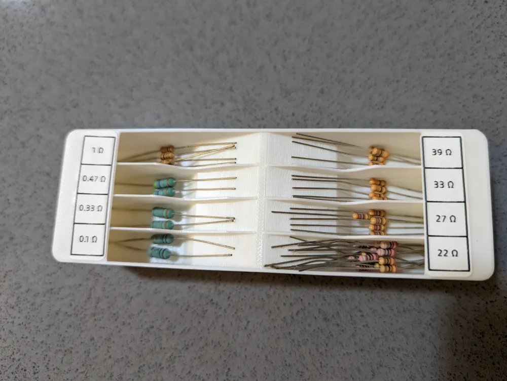 Resistor Holder Gridfinity by HalfshellHer0 - MakerWorld